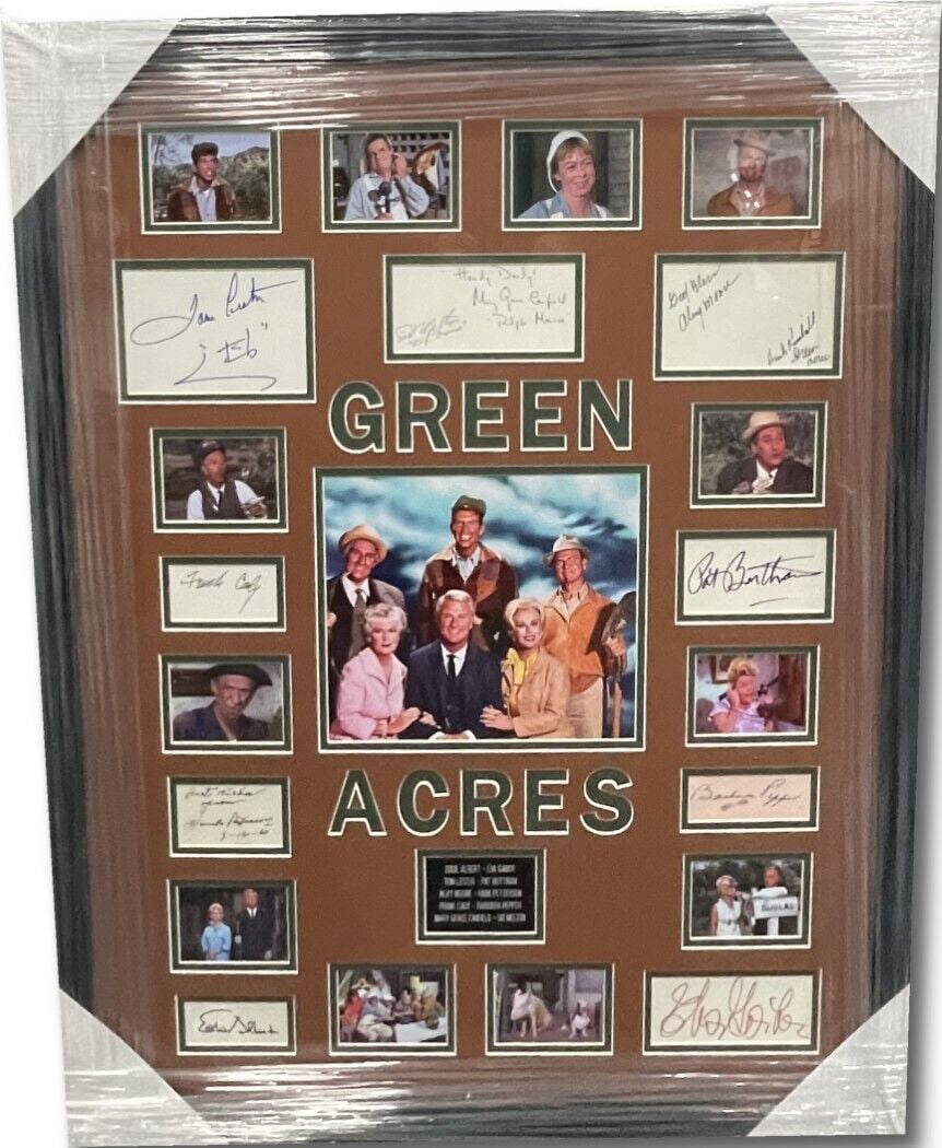 Green Acres Cast Signed Autographed Cuts Tom Lester Eddie Albert +8 ...