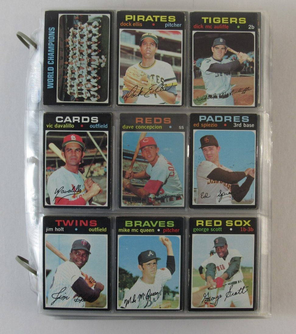1971 Topps Baseball Complete Set (752) Cards Aaron Clemente Munson Ryan ...