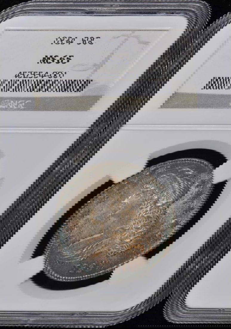 1834 Capped Bust Lettered Edge 50c Ngc Ms65 Auction