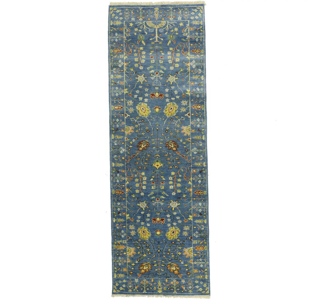 Tree Of Life Oushak Chobi Runner Rug Floral Oriental Hallway Carpet 3x8 ...