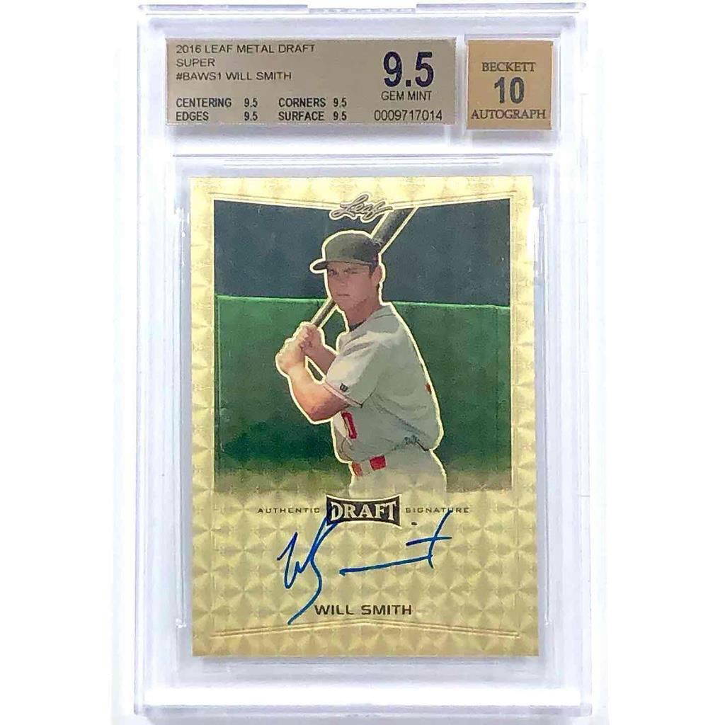 2016 Leaf Metal Draft Rc Will Smith Rookie Super Autograph 1/1 Bgs 9.5 ...