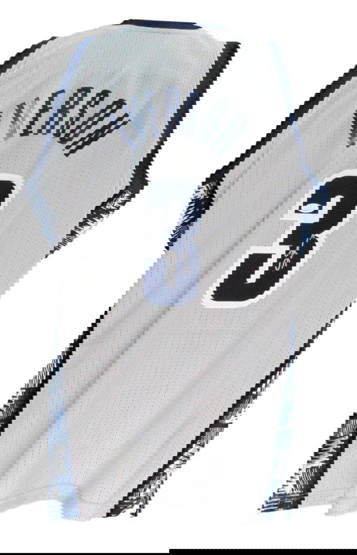 Allen Iverson Hof Autographed Gray Mitchell & Ness Jersey Georgetown ...