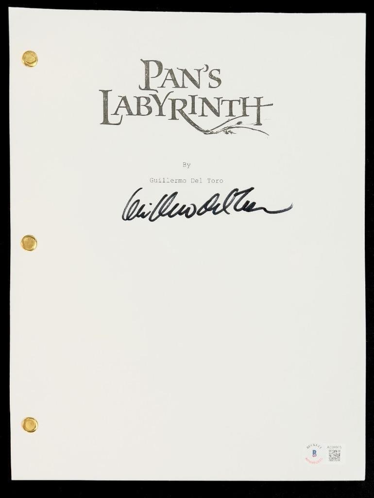 Guillermo Del Toro Autograph Signed Pan's Labyrinth Movie Script (d ...