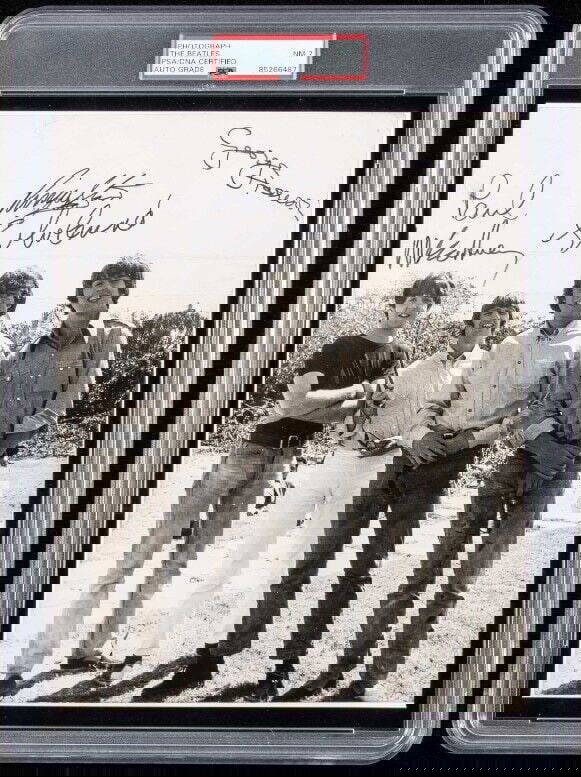 The Beatles (4) Signed/autographed C. 1965 Help! 8x10 Photo Psa/dna ...