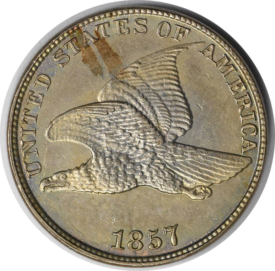 1857 Flying Eagle Cent Choice Bu Uncertified #228 Auction
