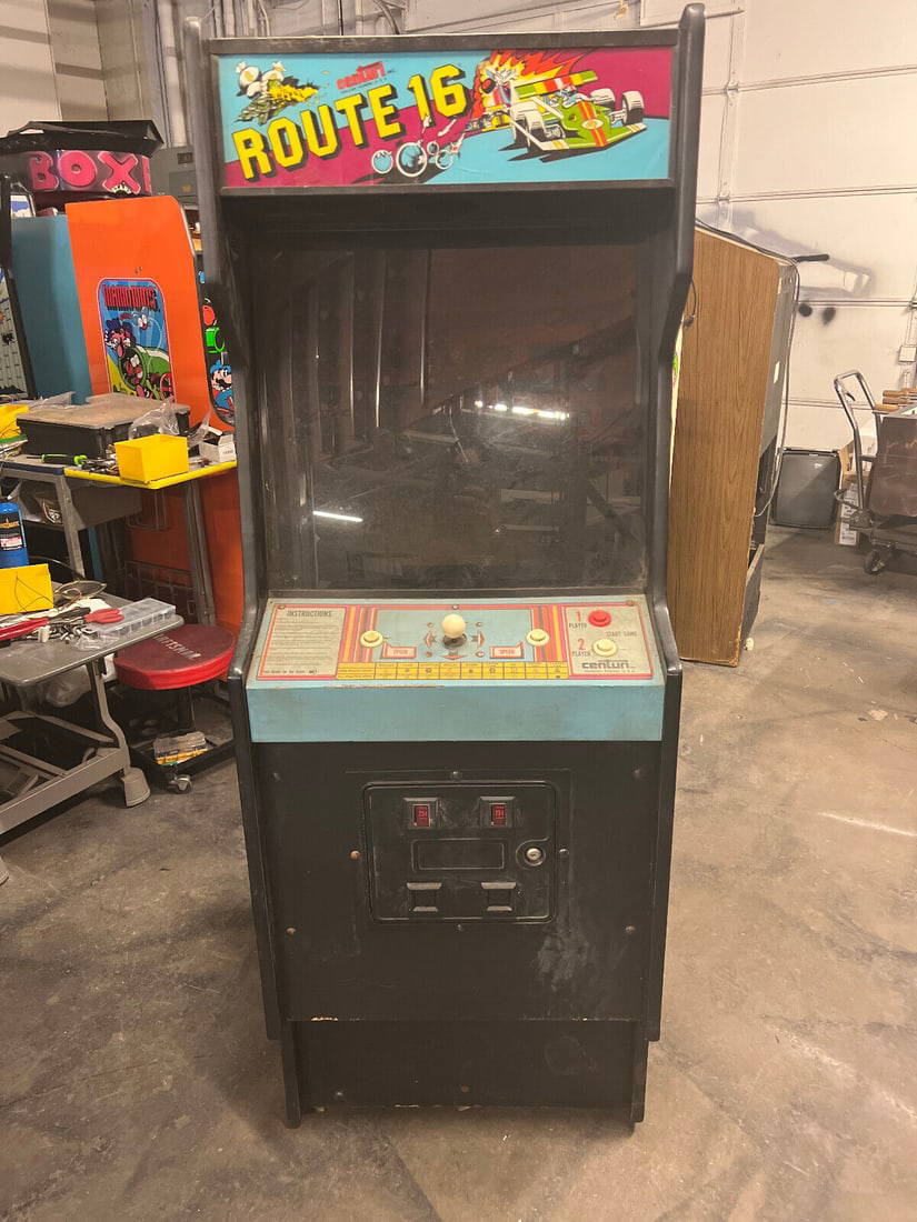 Route 16 Arcade Machine By Centuri 1981 (excellent Condition)*rare* Auction