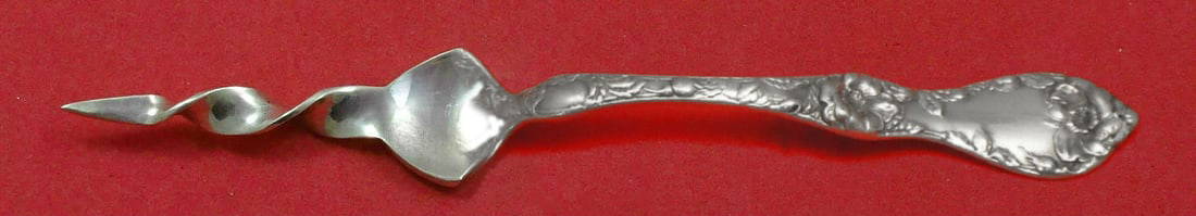 Reed And Barton Les Cinq Fleurs Sterling Silver Twisted Butter Pick 5 3 ...