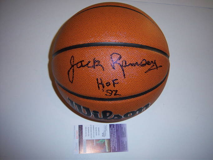 Jack Ramsay Portland Trailblazers Hof Signed Basketball