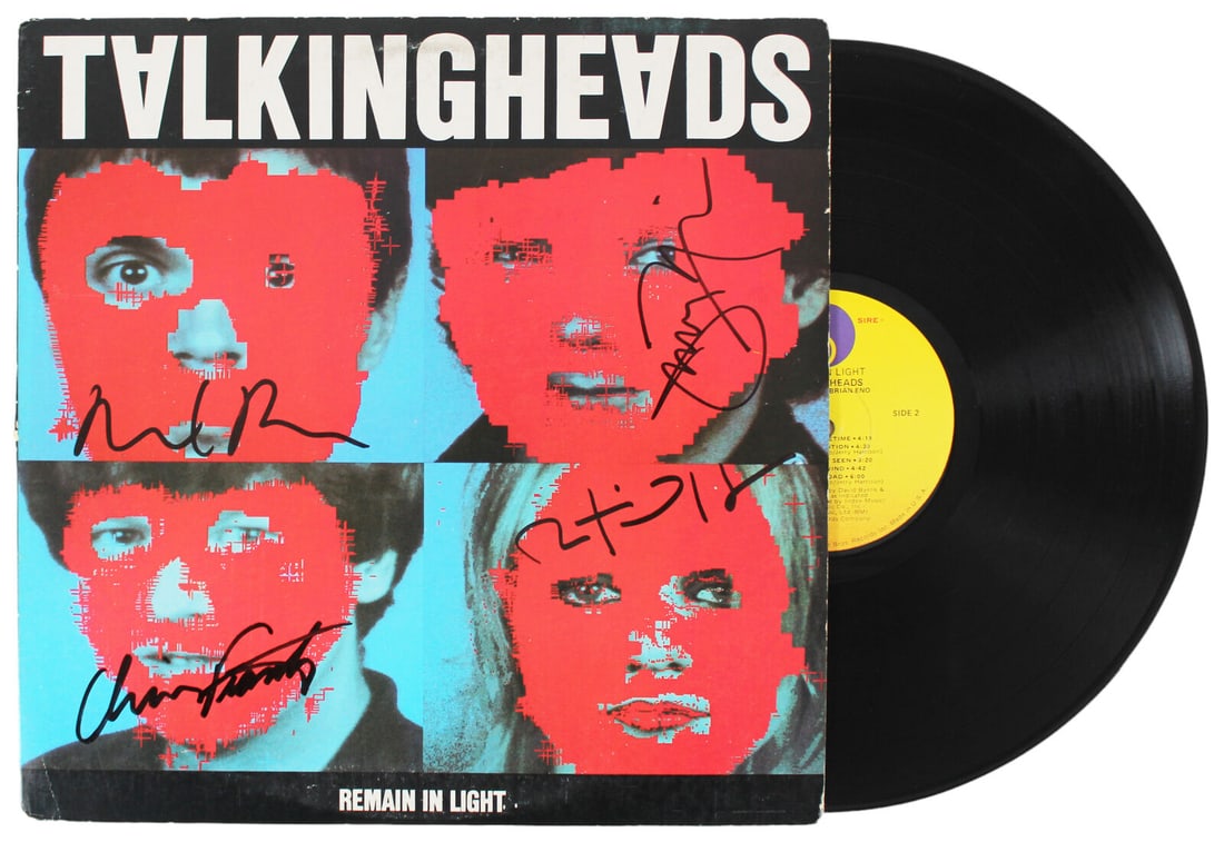 Talking Heads Signed Album Cover With Vinyl By Byrne, Frantz, Weymouth ...