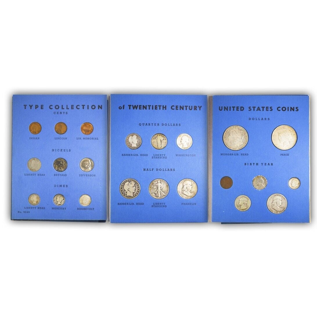 20th Century Type Coins Album (22 Coins) Auction