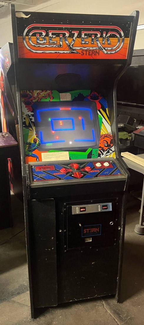 1980 Stern Berzerk Arcade Machine Excellent Condition Lcd Monitor Auction