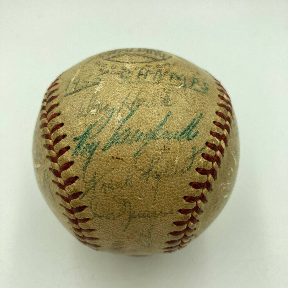 1955 Brooklyn Dodgers Team Signed Baseball Koufax Jsa Coa Auction