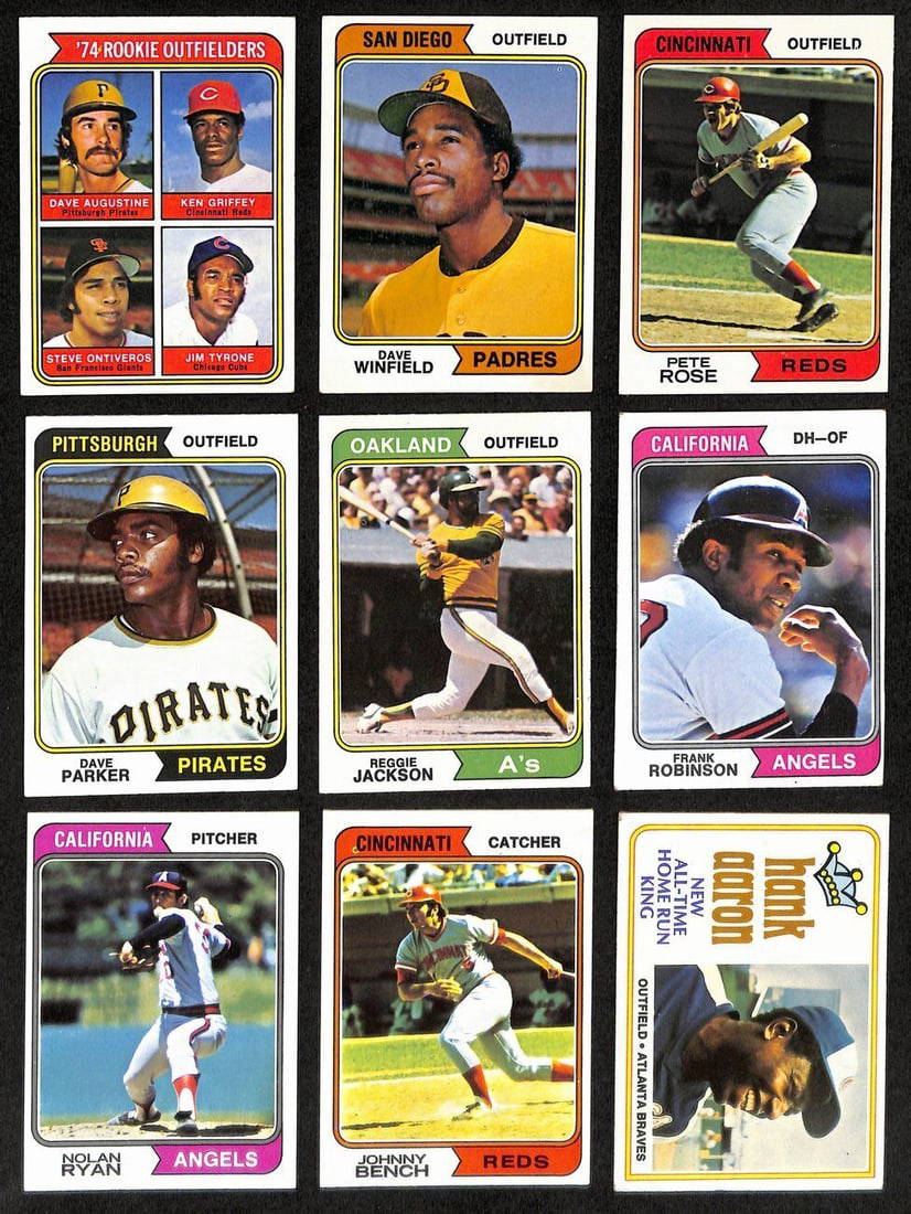 1974 Topps Baseball Complete Card Set With Traded And Checklists Auction