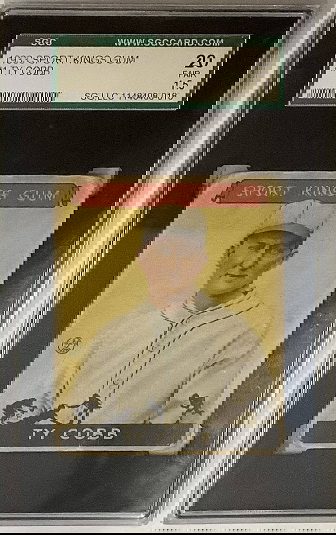 Ty Cobb 1933 Sport Kings Baseball Card #1 Sgc 20 Fair Condition Auction