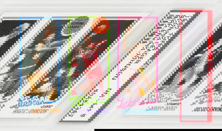 Larry Bird Magic Johnson Julius Erving 1980 Topps Scoring Leaders ...