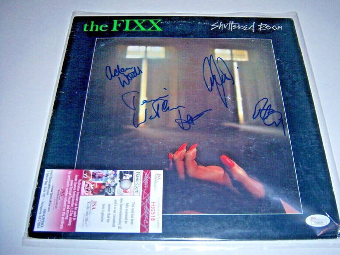 The Fixx Shuttered Room Signed Lp Album 5 Autographs Jsa Coa