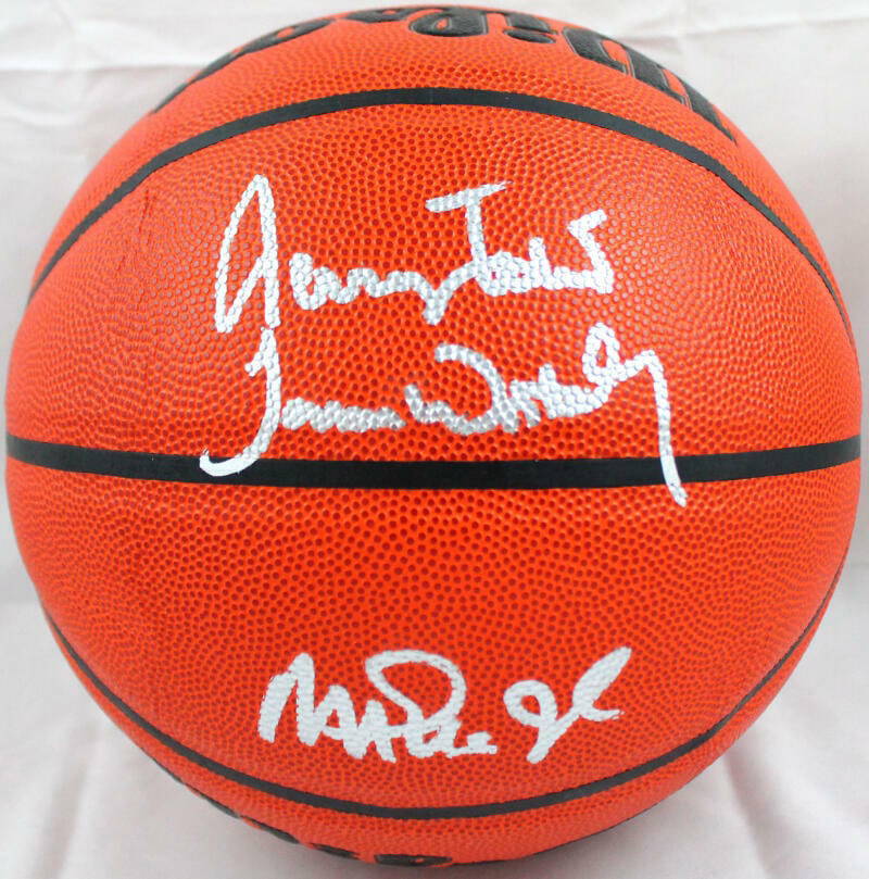 Signed Nba Wilson Basketball By Worthy Johnson West Beckett ...