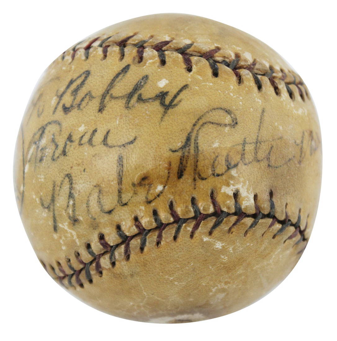 Babe Ruth Signed New York Yankees Union League Baseball Jsa ...
