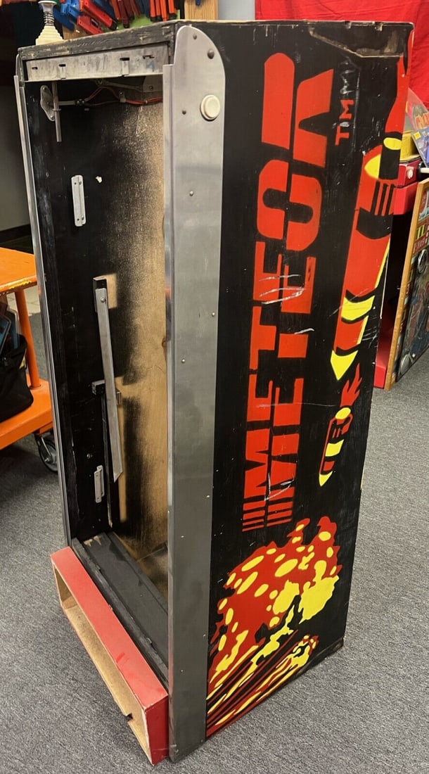 Rare 1979 Stern Meteor Pinball Cabinet With Backbox Auction