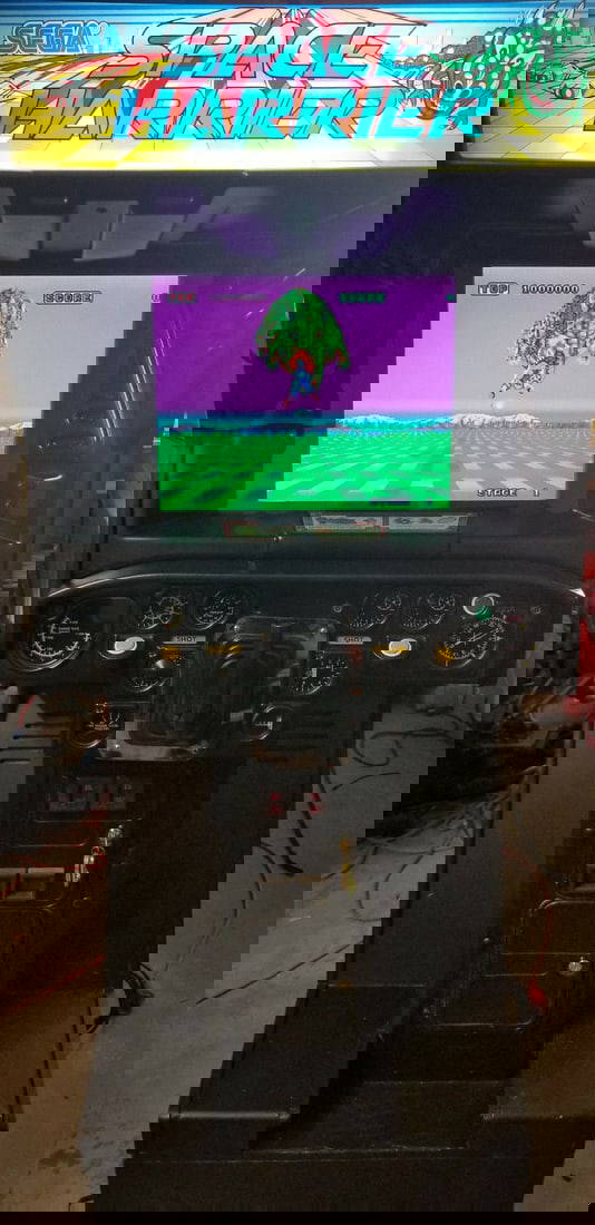 Rare 1985 Sega Space Harrier Arcade Machine With Lcd Upgrade Auction