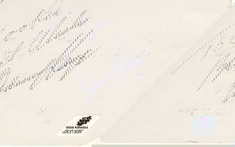 Danny Kaye Autographed Cut Card Global Authentics Certified Original