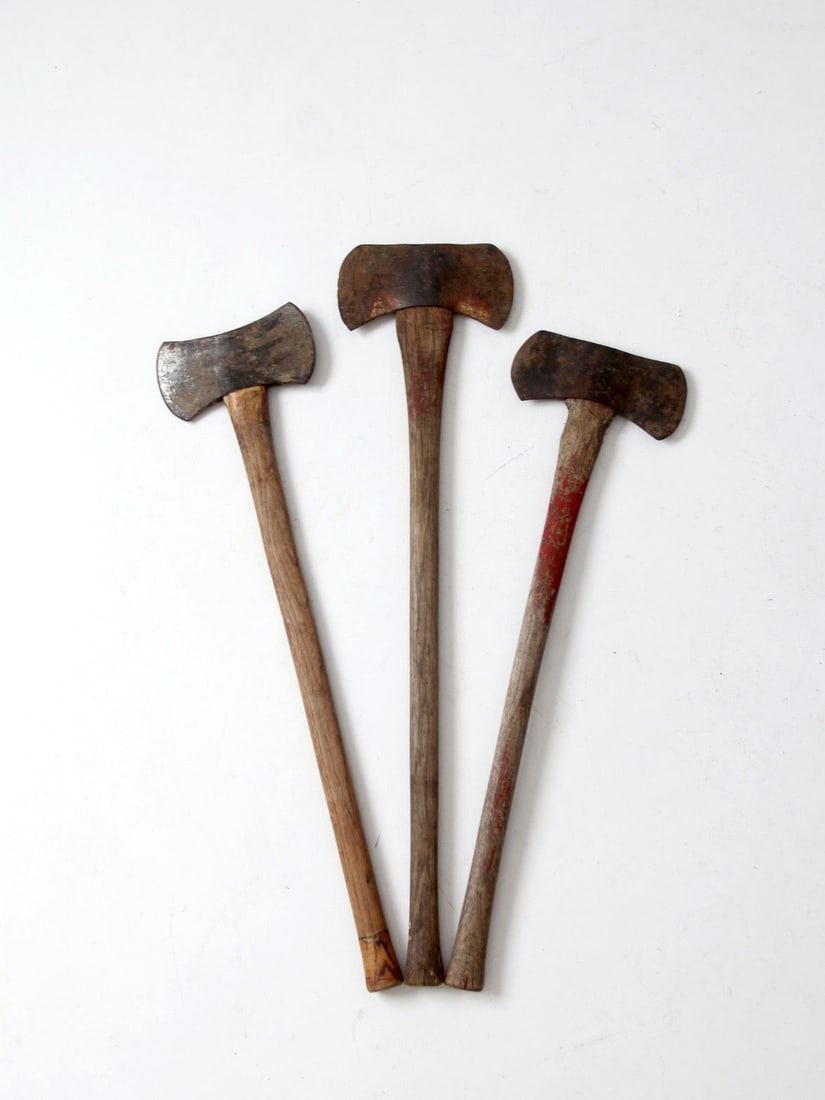 Vintage Axe Collection Of 3 Including Winchester Brand Auction