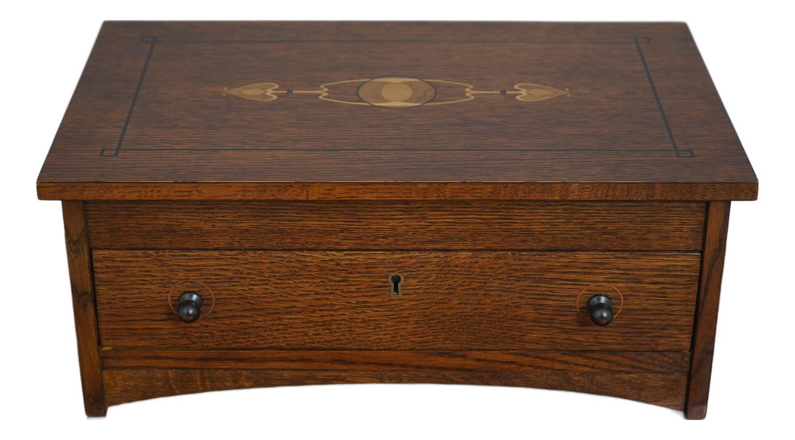 Rare Stickley Harvey Ellis Oak Jewelry Box Arts & Crafts Style Auction