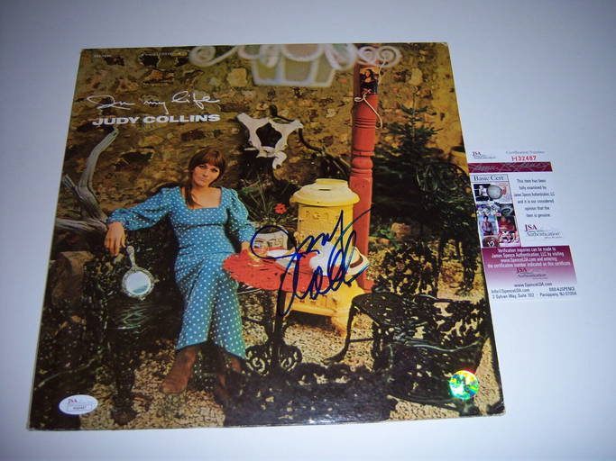Judy Collins In My Life Signed Lp Record With Jsa Coa