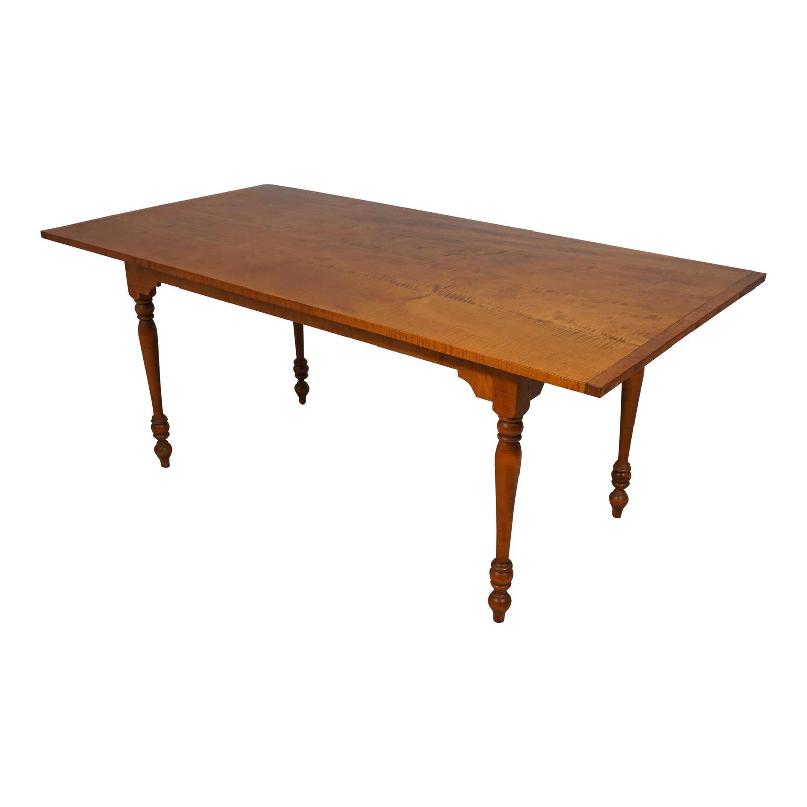 Tiger Maple Bench Made Dining Table 36 X 72 X 30.5 Country Style Auction