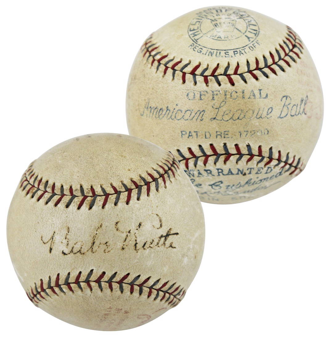 Babe Ruth Autographed Baseball New York Yankees Psa/dna Certified - Jun ...