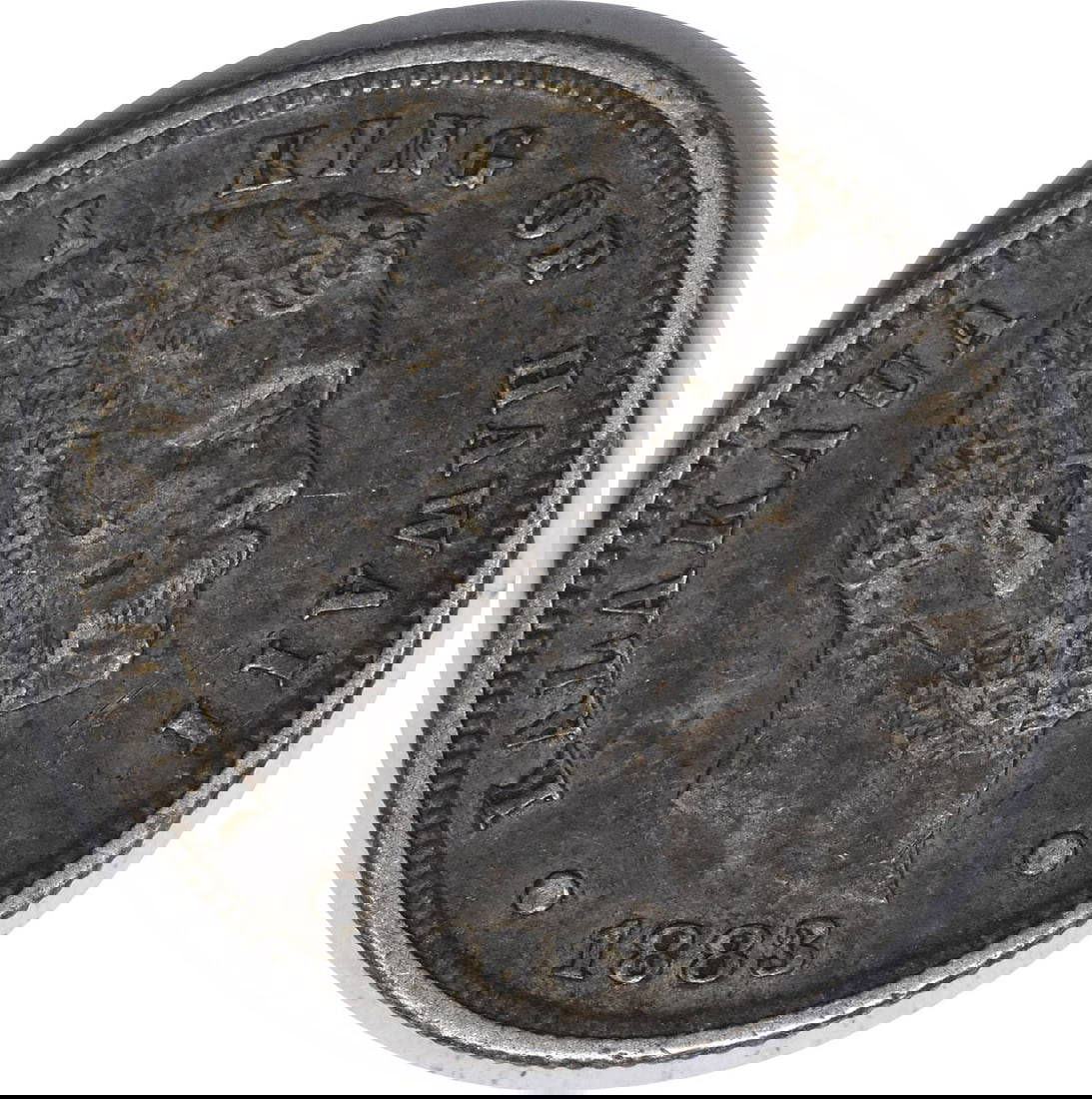 1883 Hawaiian Dime Silver Xf Uncertified Philadelphia Mint Rare Coin ...