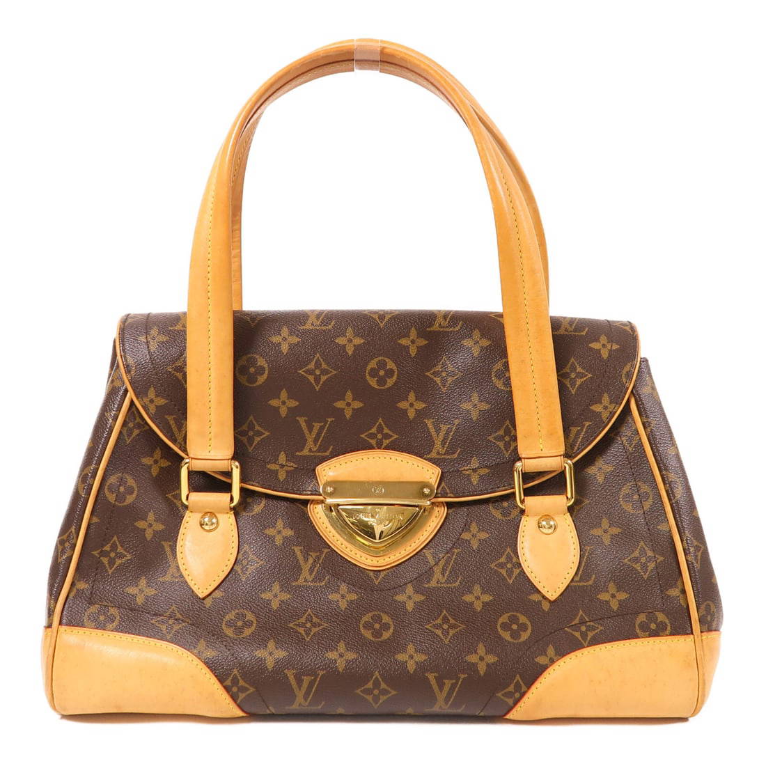 Louis Vuitton Beverly Gm Shoulder Bag Monogram Brown Pvc Canvas Auction