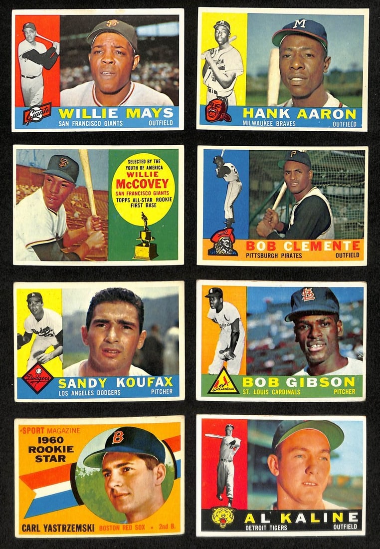 1960 Topps Baseball Complete Set 572 Cards Mantle Aaron Yastrzemski Auction