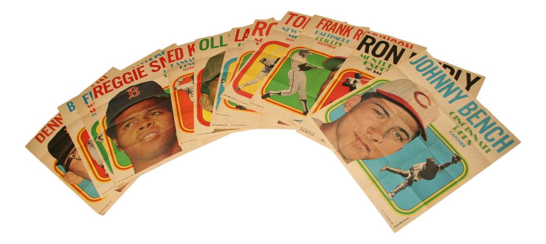 Buy 1970 Topps Baseball Posters Complete Set Of 24 Featuring Clemente ...