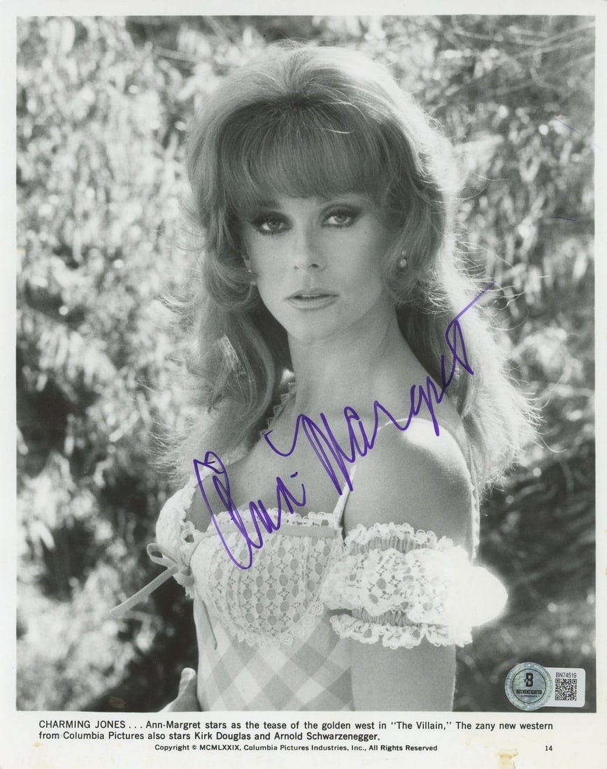 Ann-margret Autographed 8x10 Photo From The Villain Beckett ...