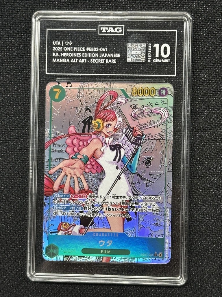 Uta One Piece Heroines Ed Manga Alt Art Card Tag 10 Eb03-061 Auction