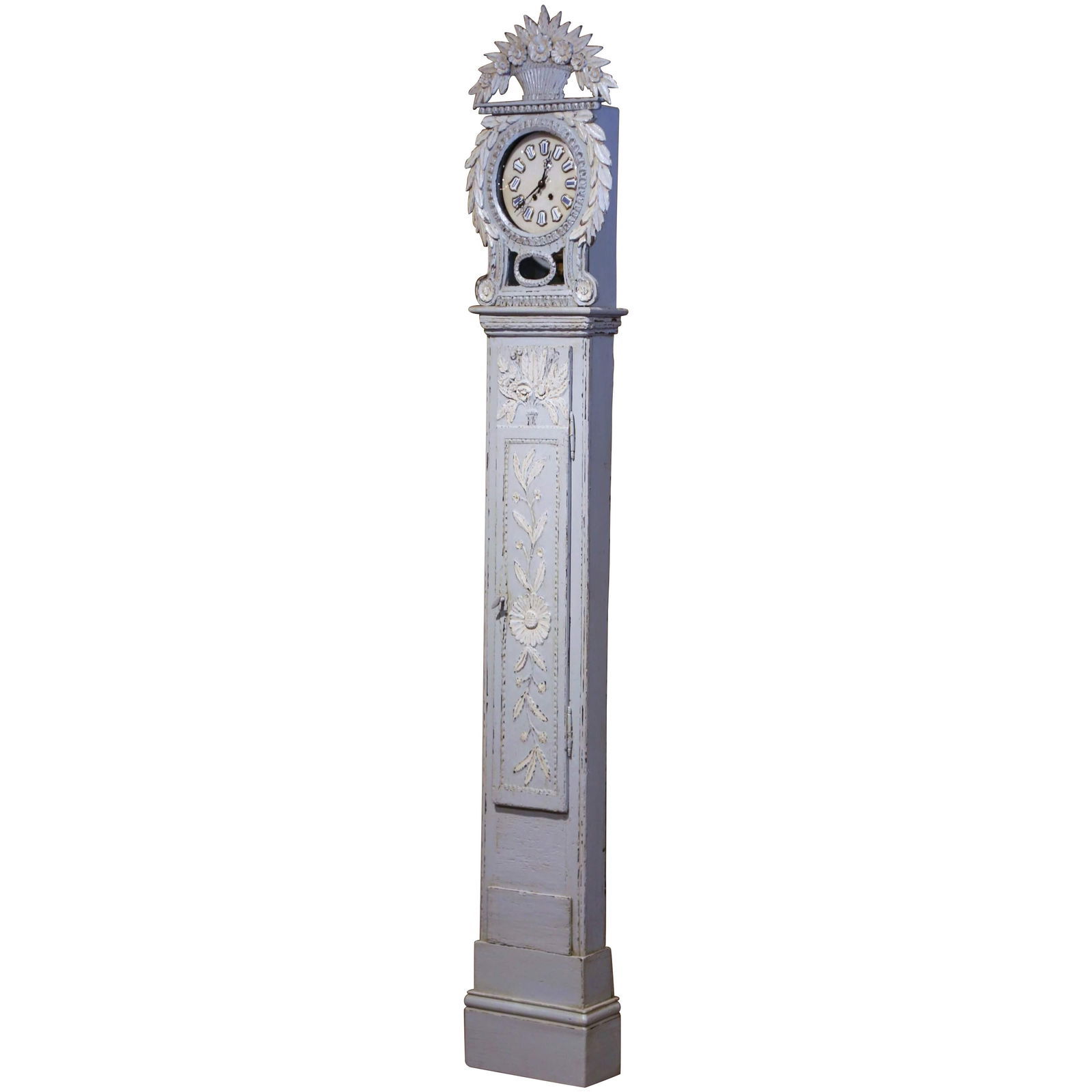 Early 19th Century Louis Xv Carved Oak Grandfather Clock France Auction