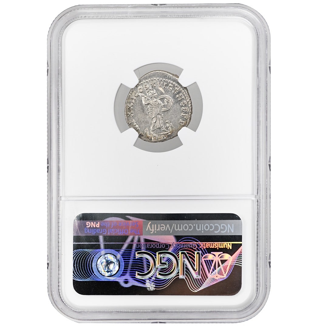 Domitian Ar Denarius Ngc Certified Roman Silver Coin Ad 81-96 Auction