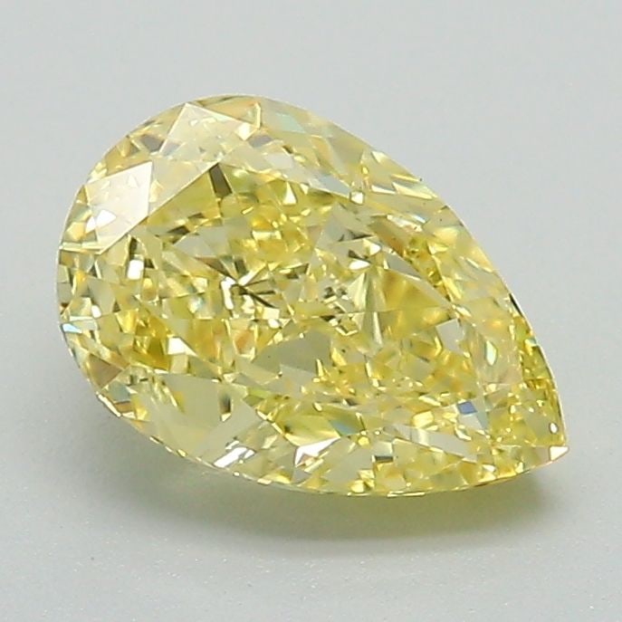 Loose Diamond - Pear 1.35ct Fancy Vivid Yellow Vs2 Auction
