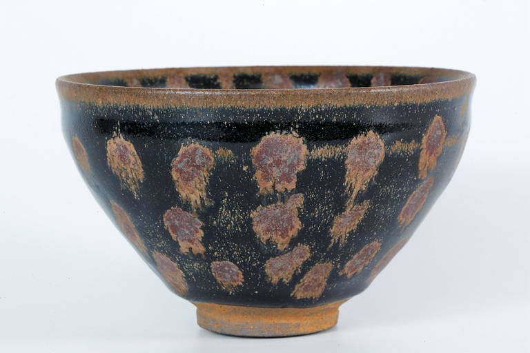 Funnel Shaped Zhan (cup) With Rust Spots Design