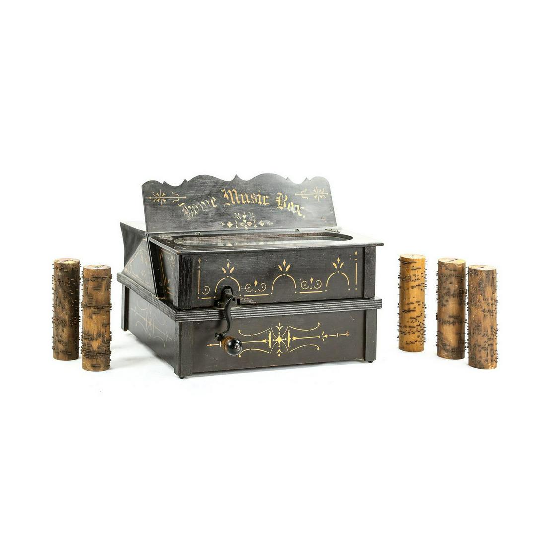 20 Note Wooden Cobb Roll Organette Late 19th Century | Barnebys