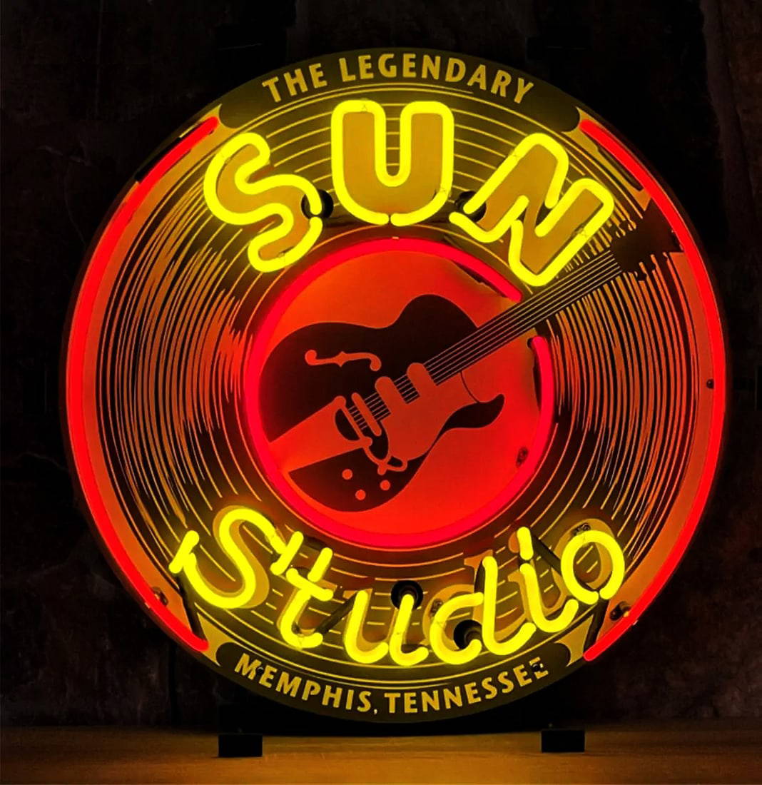 Sun Studio Logo Neon Sign With Backplate Auction