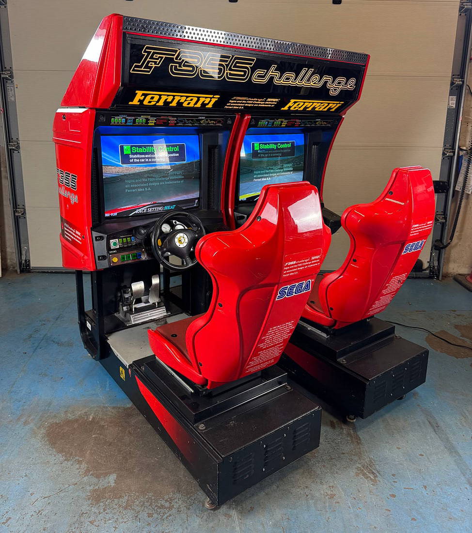 1999 Sega Ferrari F355 Challenge 2-player Racing Simulation Twin Video ...