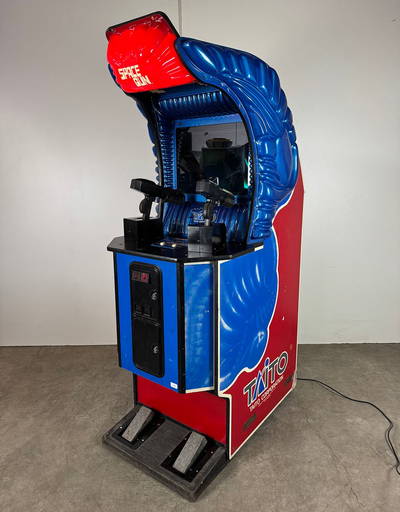 1990 Taito Space Gun 2 Player Light Gun Shooter Video Game Arcade