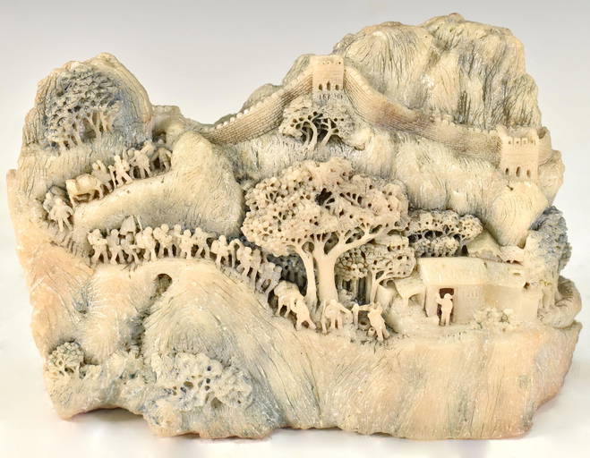 Chinese Stone Carved Great Wall