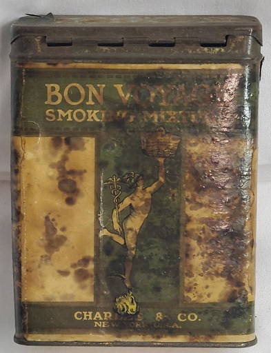 Vintage Bon Voyage Smoking Tobacco Tin