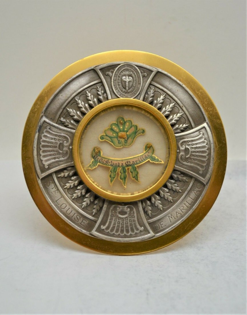 Antique Reliquary With Relic Of St. Louise De Marillac