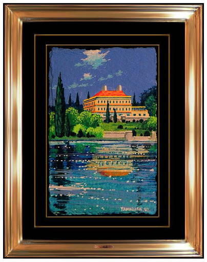 Hiro Yamagata Original Gouache Landscape Painting