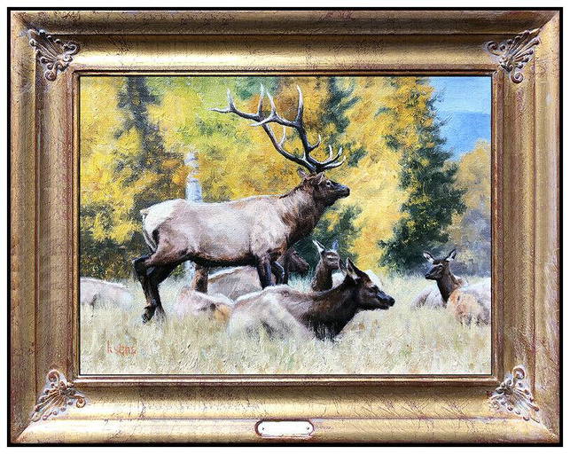Kyle Sims Oil Painting On Canvas Animal Wildlife - Nov 20, 2021 | OAB ...