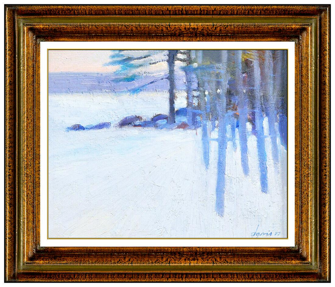Michael Davis Oil Painting Canvas Signed Original Winter Landscape ...